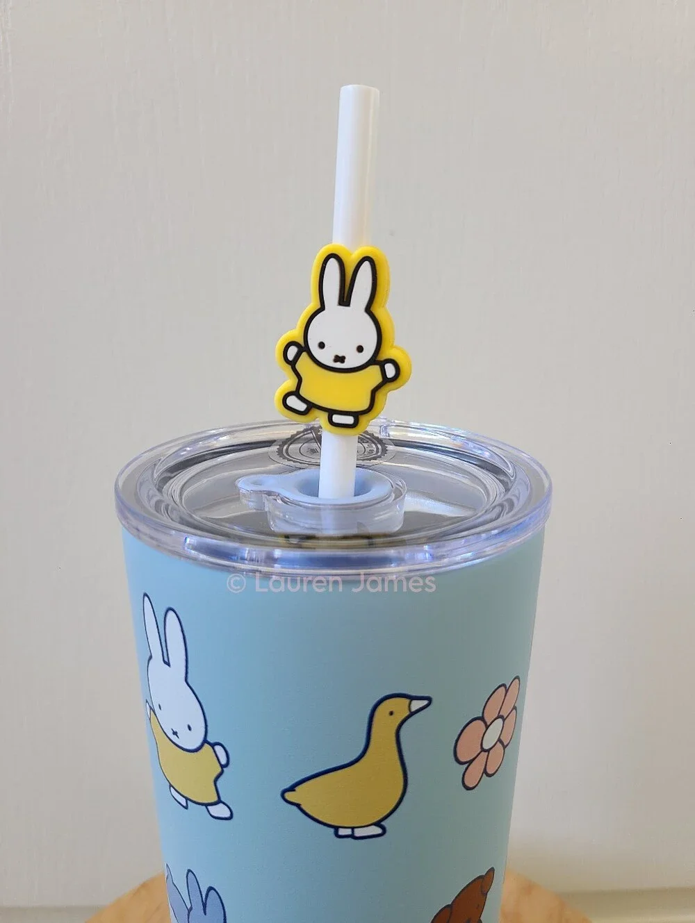 miffy | Dining | Miffy Blue Insulated Tumbler Cup With Straw And Lid ...
